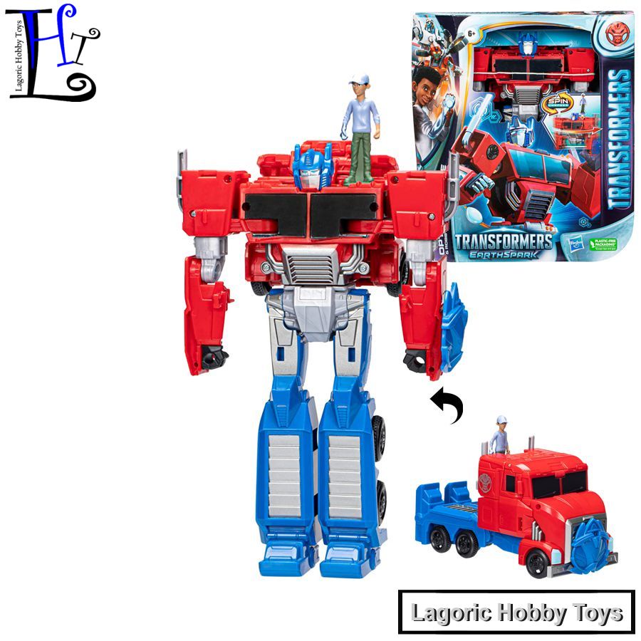 Jual Transformers Optimus Prime w Robby Malto Spin Changer Earthspark ...