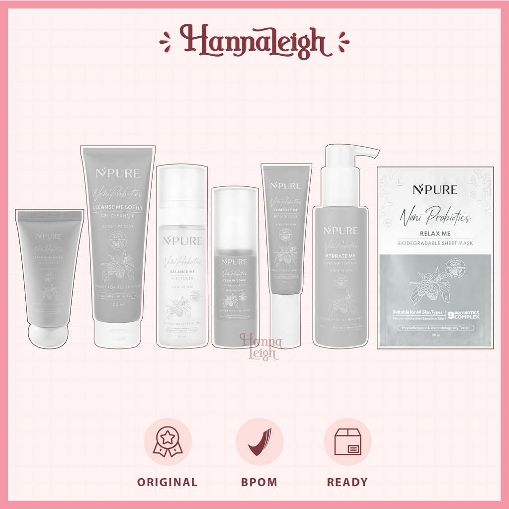 Jual N'PURE - NPURE Noni Probiotics Series | Face wash body lotion ...