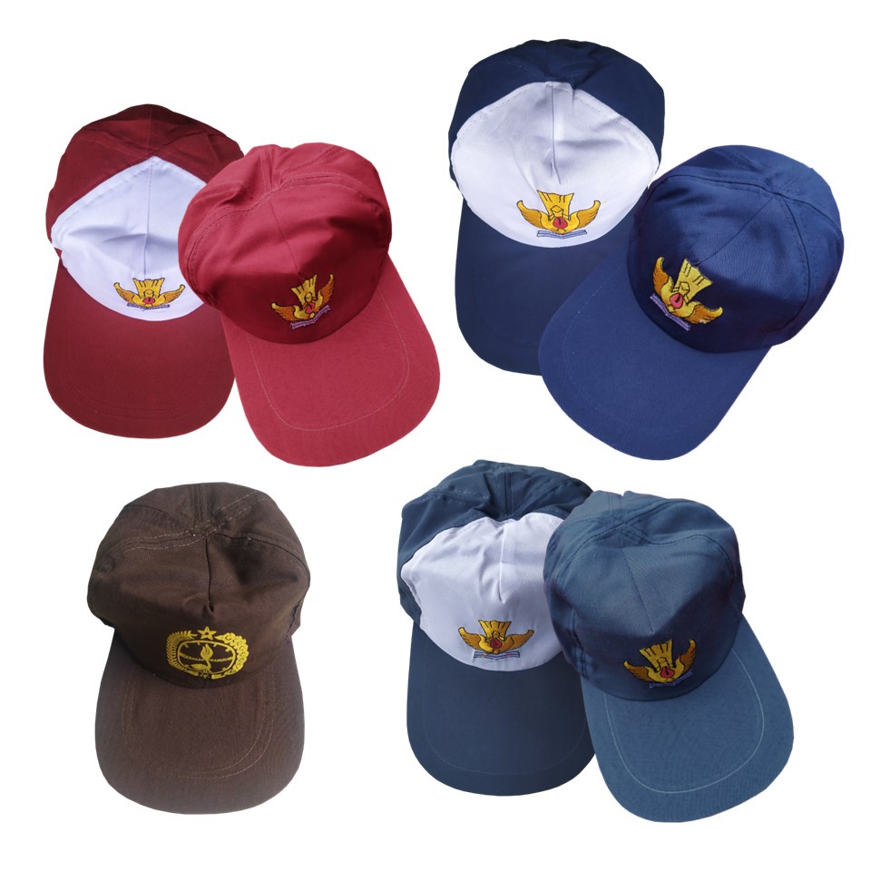 Jual [TERMURAH] Topi Sekolah Anak SD/SMP/SMA/PRAMUKA, Topi Seragam ...
