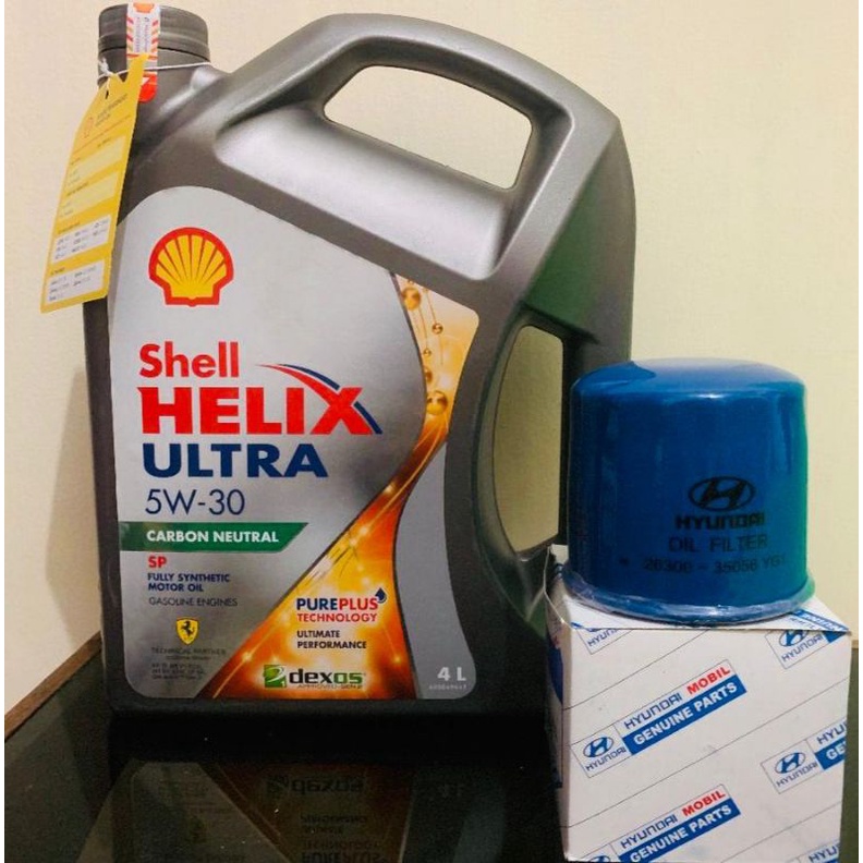 Jual Oli Shell Helix ULTRA 5W 30 4L / paket filter oli hyundai tucson ...
