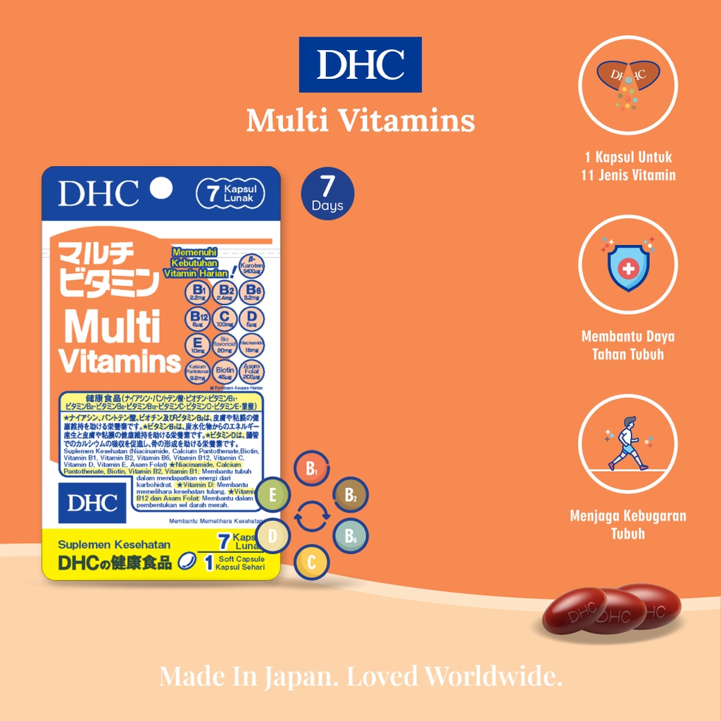Jual DHC Supplement Multi Vitamins / Suplemen Makanan Multivitamin ...