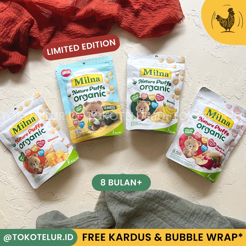 Jual MILNA PUFF - Organic Nature Puff | Snack Biskuit Camilan Bayi ...