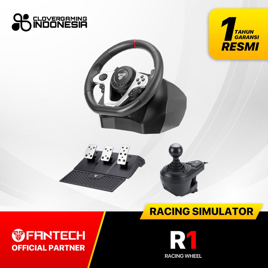 Jual Fantech R1 Racing Steering Wheel Simulator - Driving Force Wheel ...