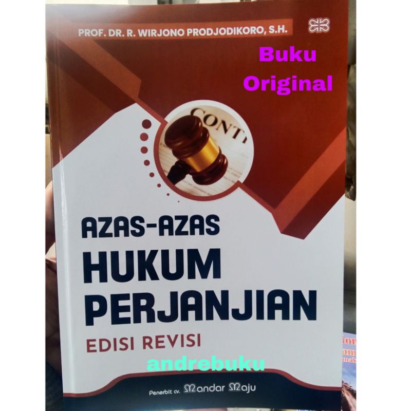 Jual Asas Asas Hukum Perjanjian Prof Dr R Wirjono Prodjodikoro | Shopee Indonesia