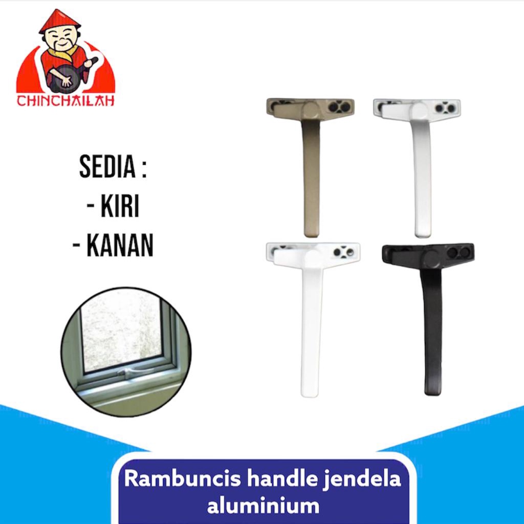 Jual Rambuncis kanan - kiri 55 / Kunci Jendela Aluminium | Shopee Indonesia