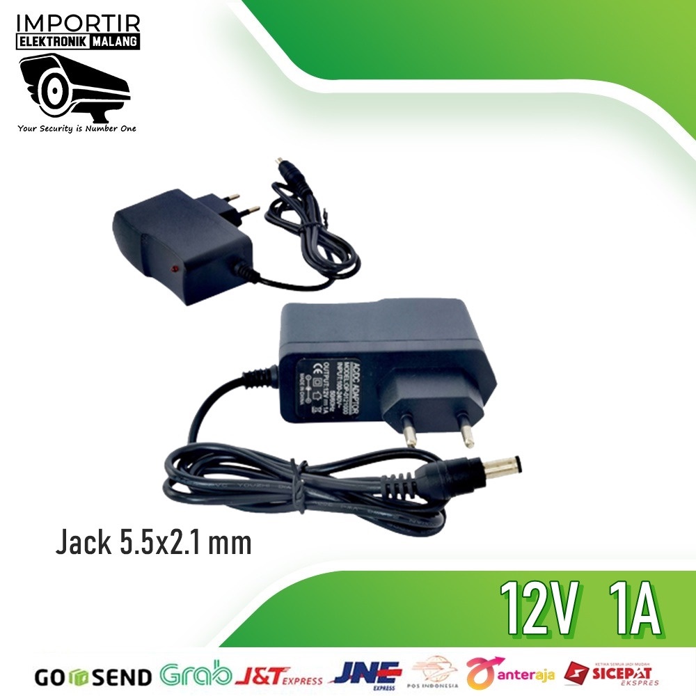 Jual ADAPTOR CCTV 1A AMPERE 12 VOLT ( ADAPTOR CCTV 1A ) | Shopee Indonesia