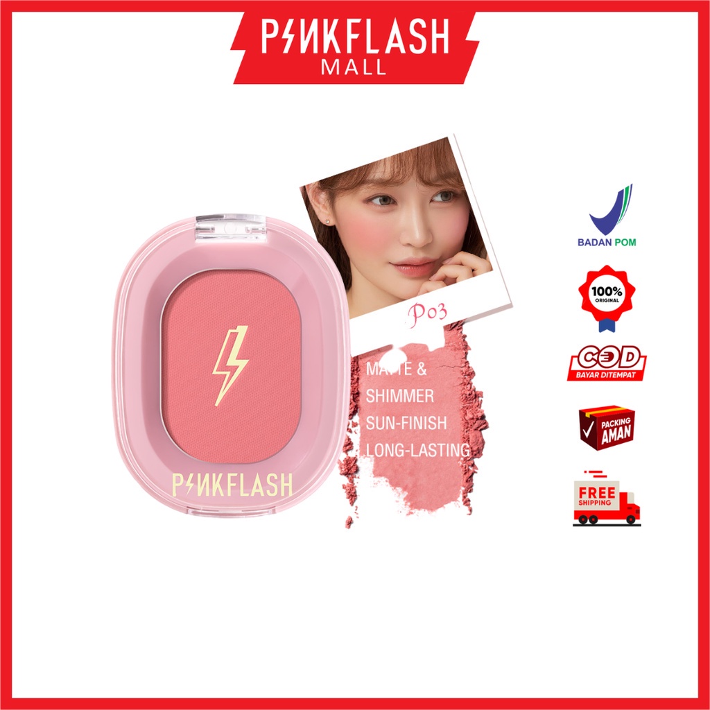 Jual Pinkflash Soft Powder Pigment Blush OHMYHONEY (PF-F01) | Shopee Indonesia