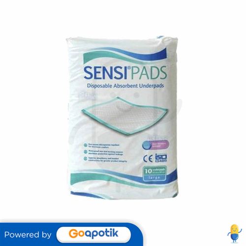 Jual Sensi Pads Dispossible Absorbent Underpads Ukuran L Pack 10 Pcs ...