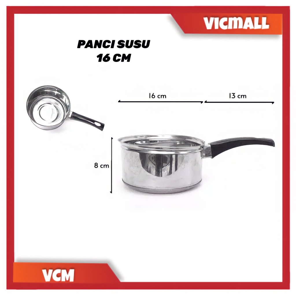 Jual (VCM) Panci Susu Panci Mie Panci Serbaguna Panci Stainless Ukuran ...