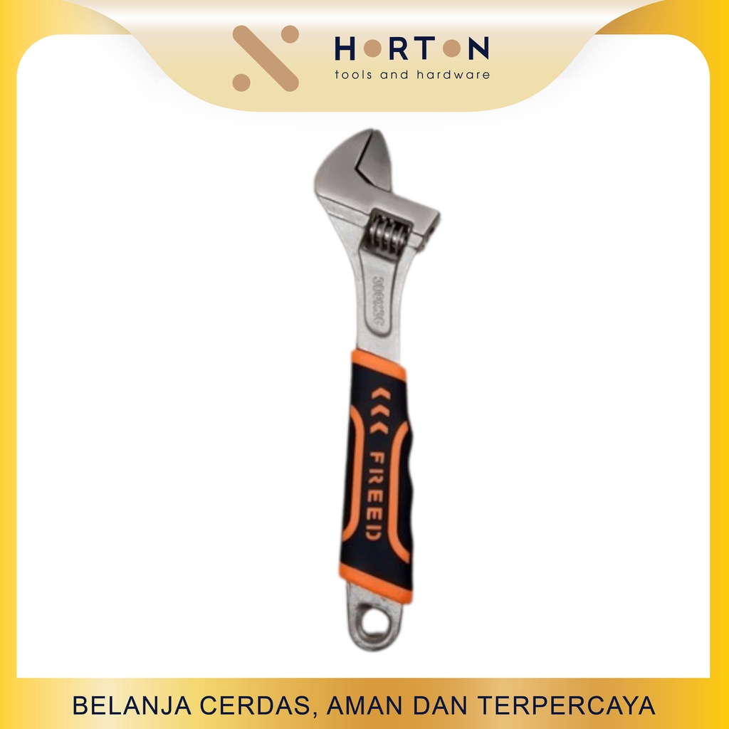 Jual Kunci Inggris Gagang Karet 12'' / Kunci Bago Adjustable Wrench 12 ...
