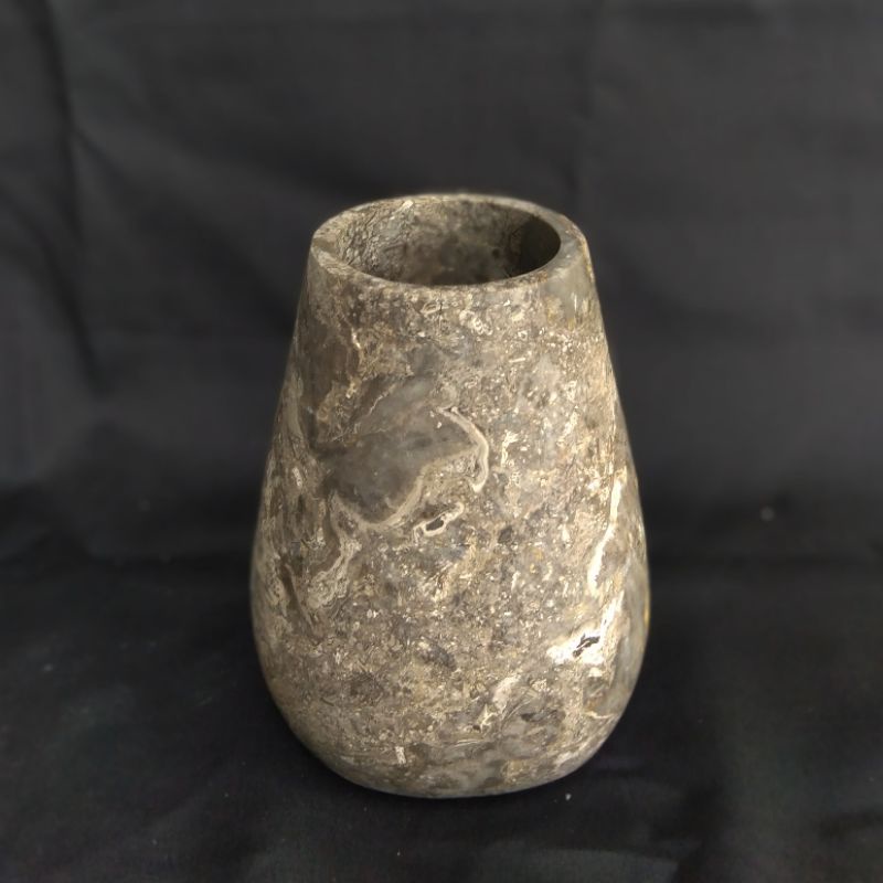 Jual Vas Batu Marmer Bejana Pot Kaktus Holder Organizer Marble Stone ...