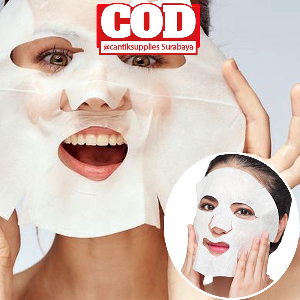 Jual AKK . MASKER MUKA TOPENG KERTAS ISI 20 / masker wajah lembaran ...