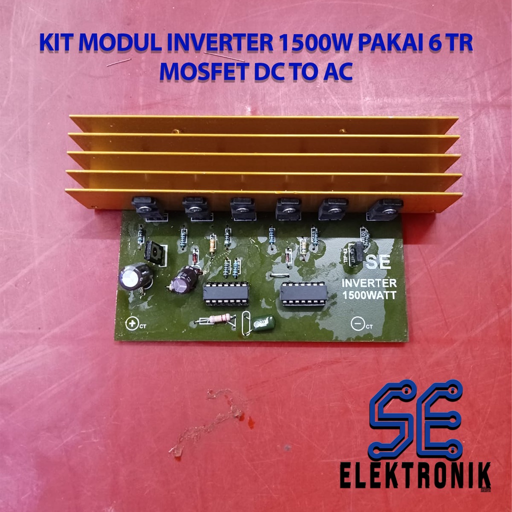 Jual Kit Modul Inverter 1500 W DC12 V to AC 220 V - 6 TR Mosfet ...