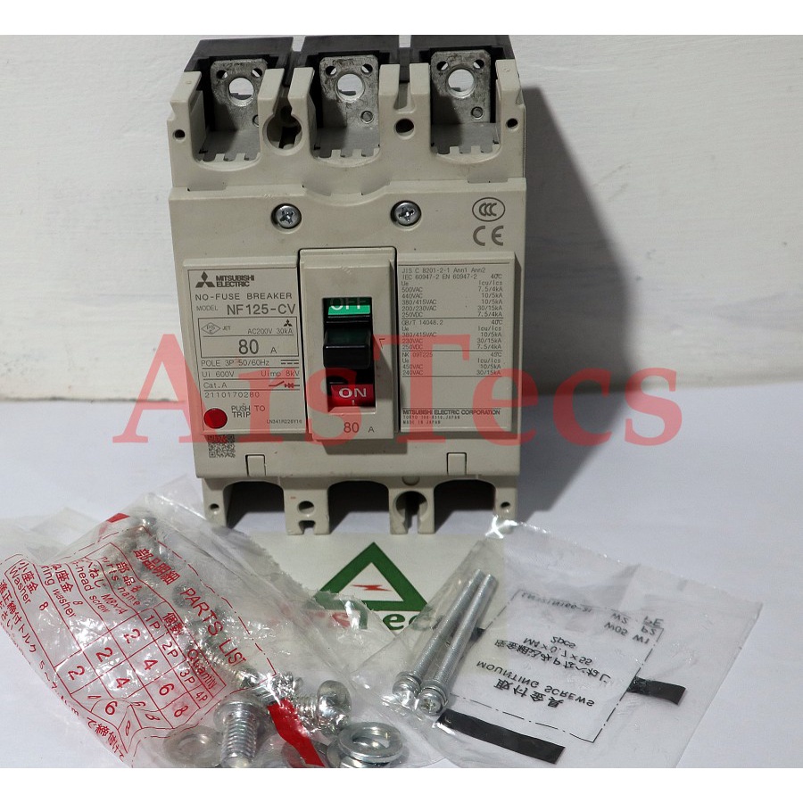 Jual MCB MCCB NO FUSE BREAKER NFB NF125-CV 3P 80A BARU ORIGINAL | Shopee Indonesia