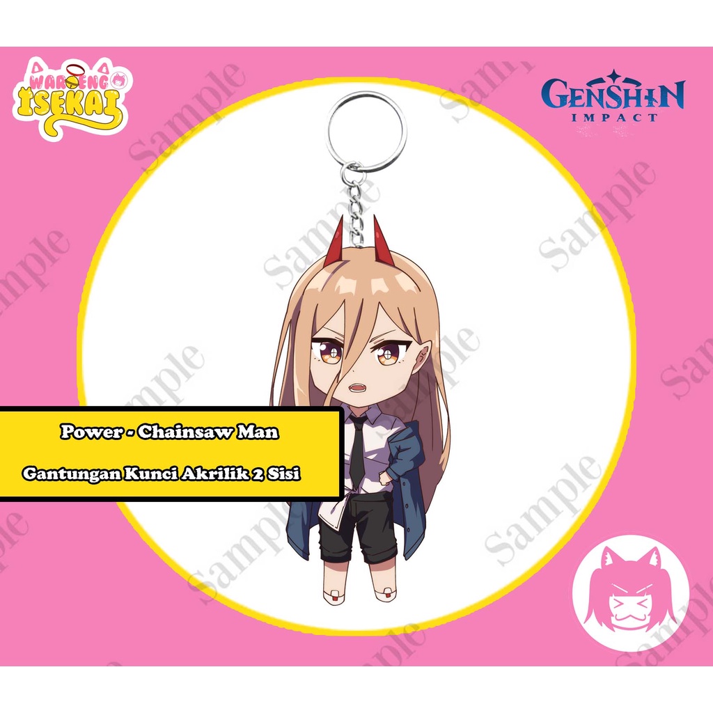 Jual Chainsaw Man | Keychain | Gantungan Kunci Power | Shopee Indonesia