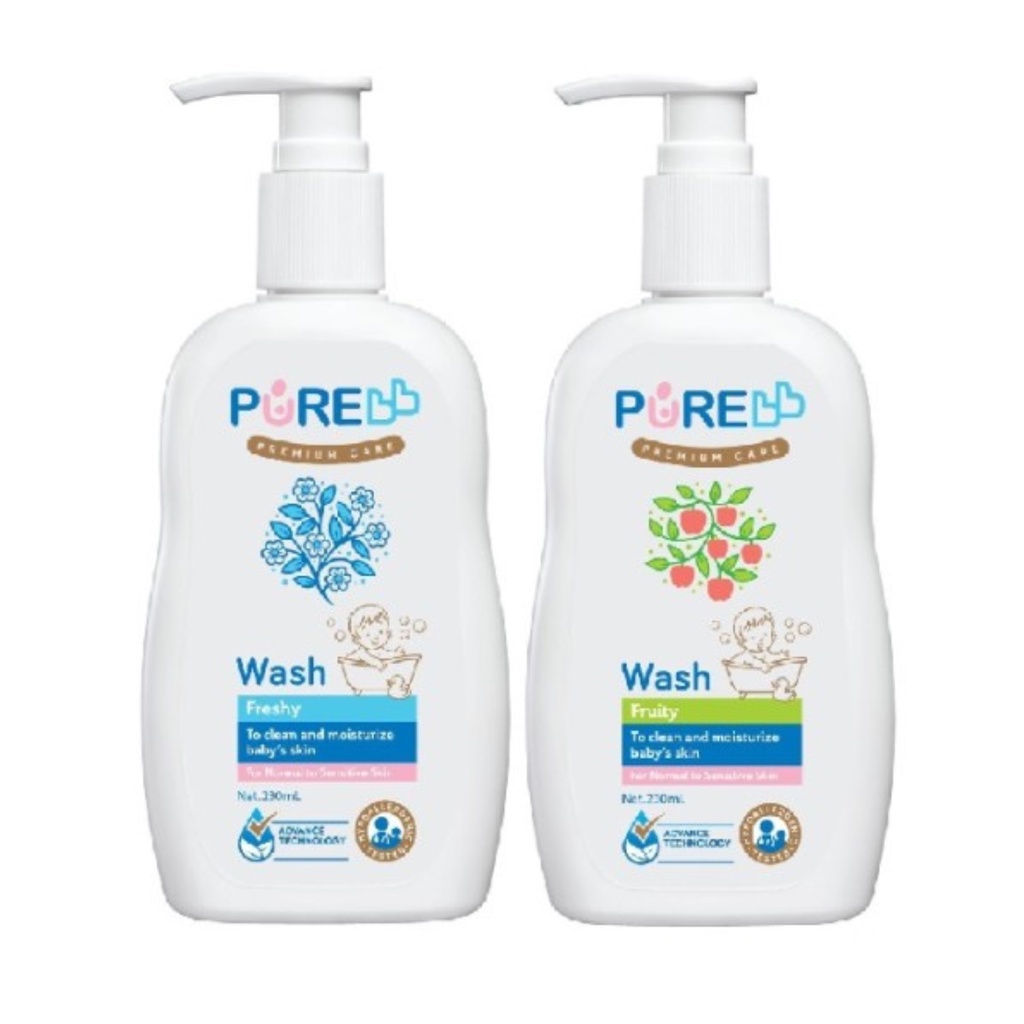 Jual PURE BABY WASH 2 IN 1 FRESHY DAN FRUITY 230ML | Shopee Indonesia