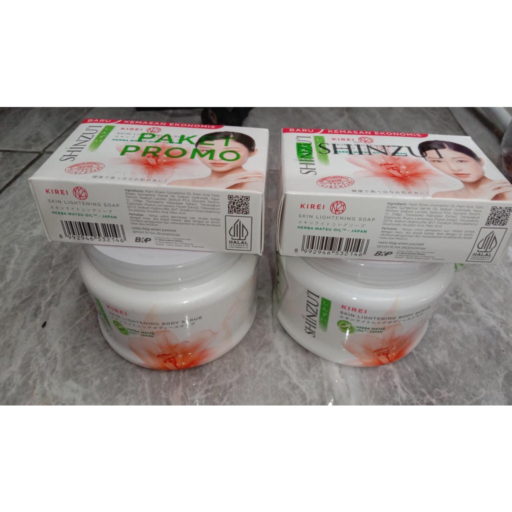 Jual PAKET PROMO LULUR SHINZUI 200GR + SABUN BATANG 60GR | Shopee Indonesia