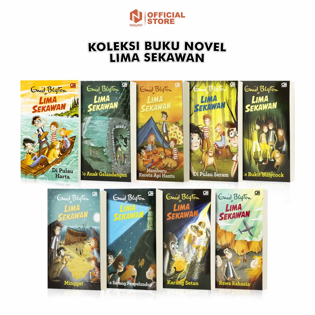 Jual Buku Novel Anak / Buku Anak / Lima Sekawan Enid Blyton / Di Pulau ...
