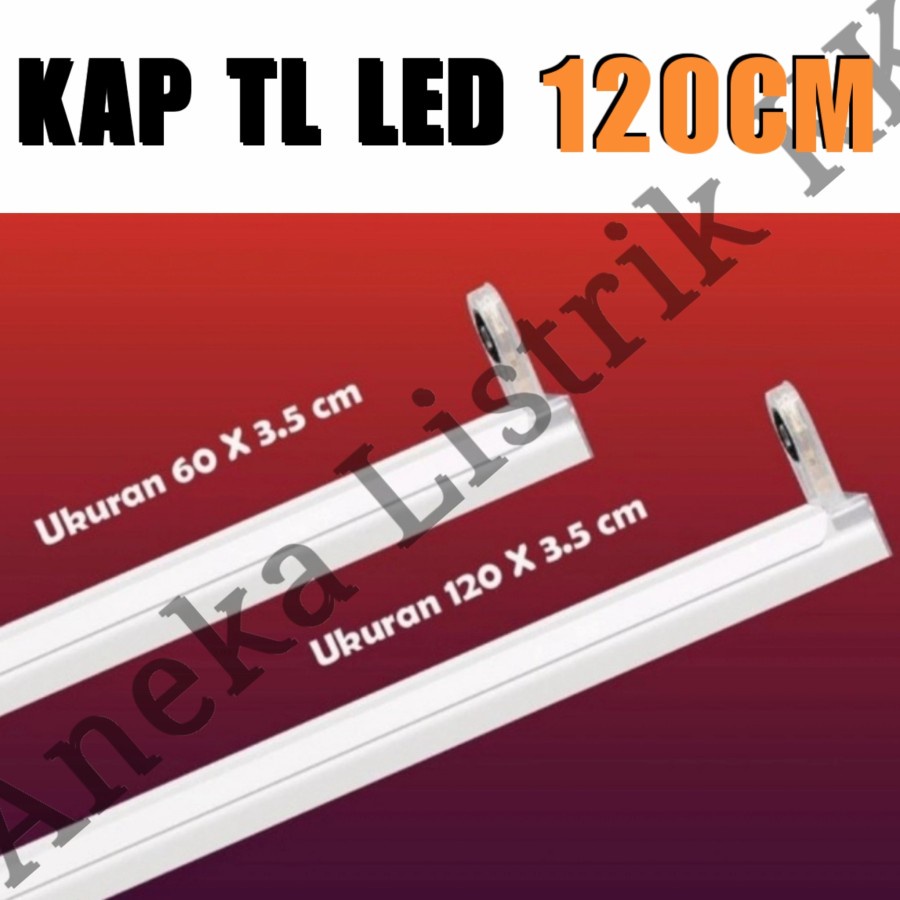 Jual RANGKA KAP LAMPU TL LED 8W 60CM 16W 18W 120CM 60 120 CM 8 16 W ...