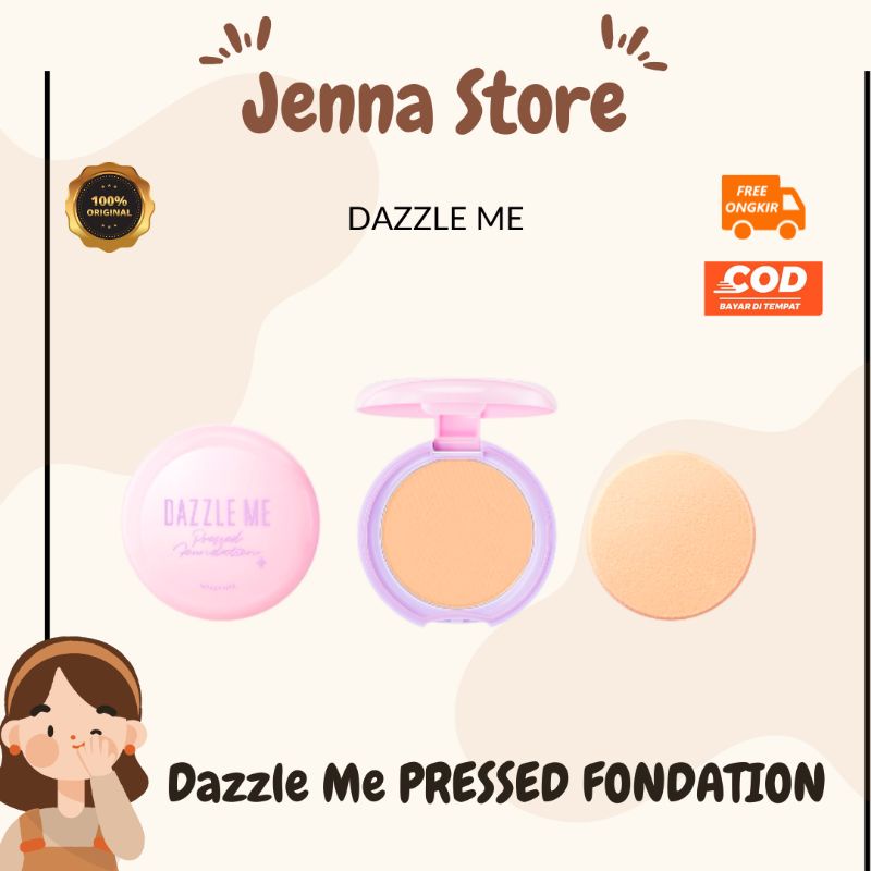 Jual DAZZLE ME Muse Pressed Fondation Spf 25 pa+++ | Long Lasting Filter Like Bluring | Shopee ...