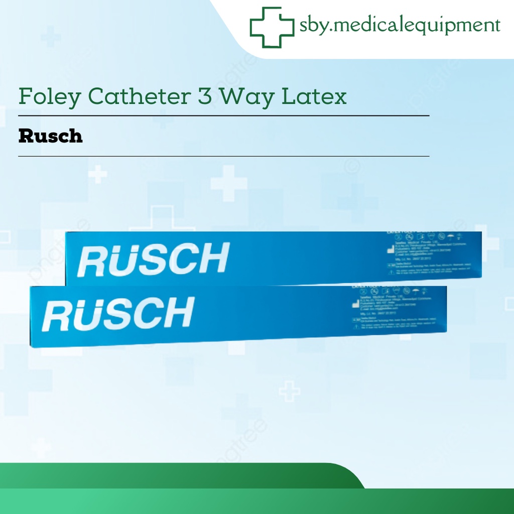 Jual Rusch Foley Catheter 3 Way Folley Kateter Selang Urine 3 Way ...