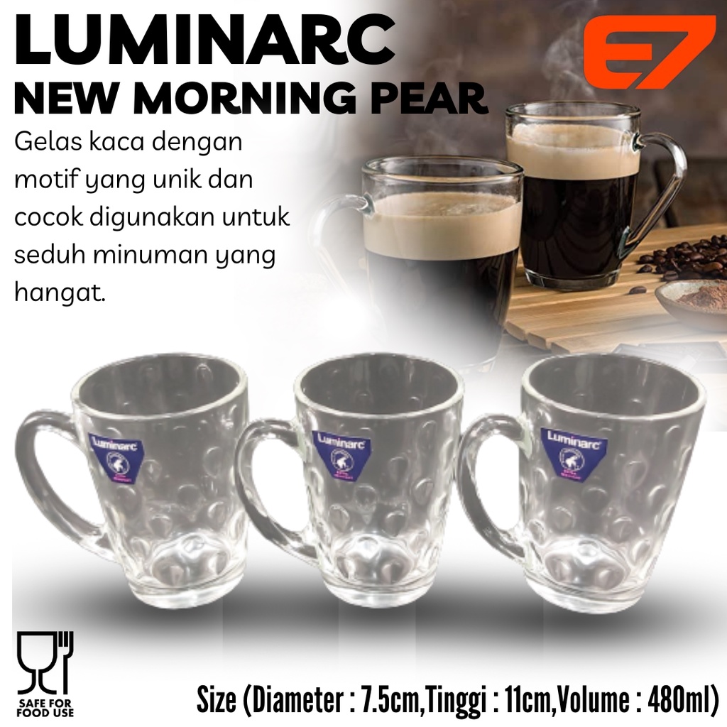 Jual Luminarc Gelas Kaca New Morning Pear - Mug Kaca 480ml (12pcs ...