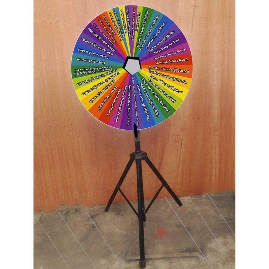 Jual Tripod Roda Undian Hadiah / Roda Keberuntungan 80 CM / Wheel Of ...