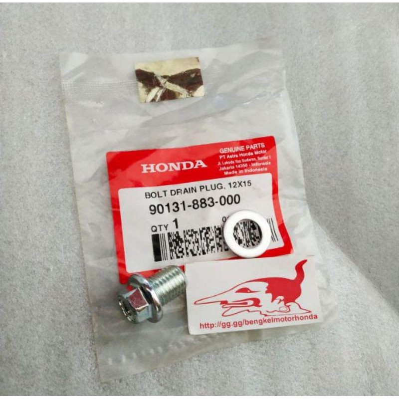 Jual Bolt Drain Plug 12x15 Baut Tap Tutup Oli Mesin Beat Vario Scoopy ...