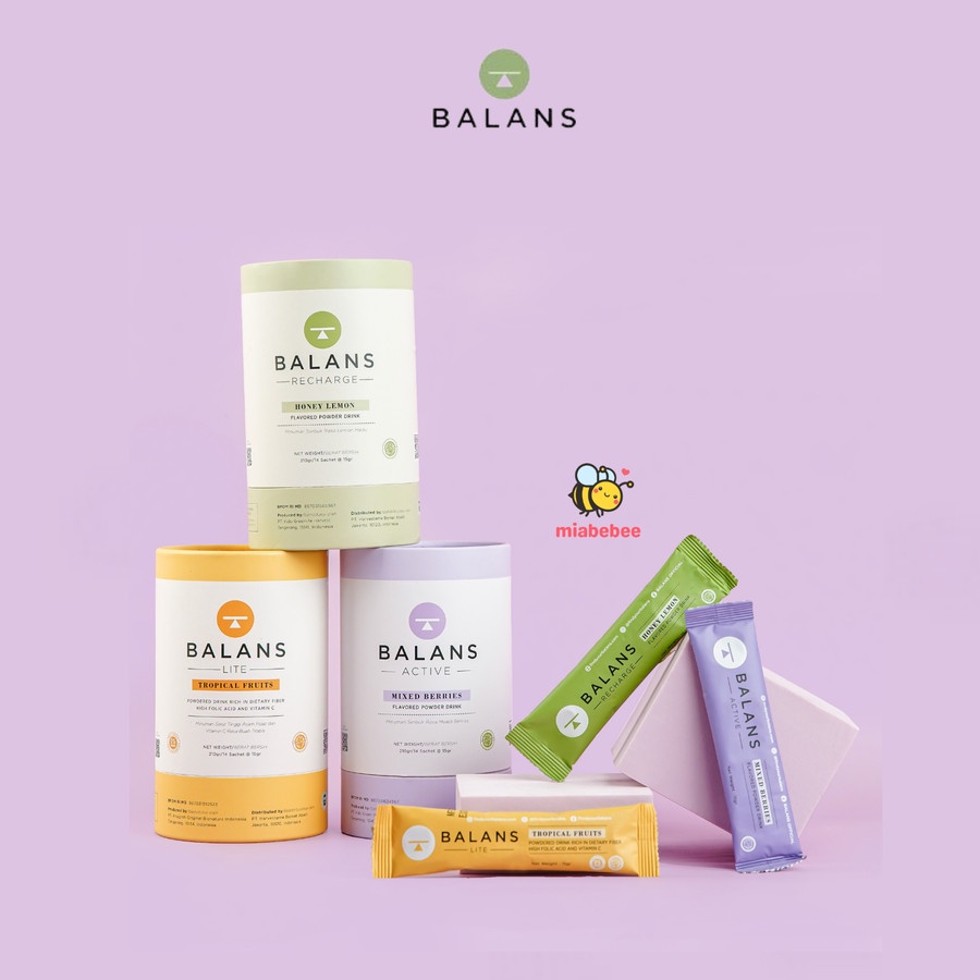 Jual BALANS RECHARGE HONEY LEMON / BALANS ACTIVE MIX BERRIES / BALANS ...