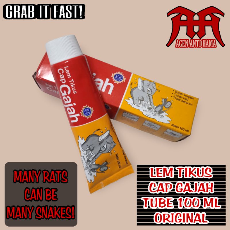 Jual LEM TIKUS CAP GAJAH TUBE ORIGINAL | Lem Tikus Ampuh Cap Gajah ...