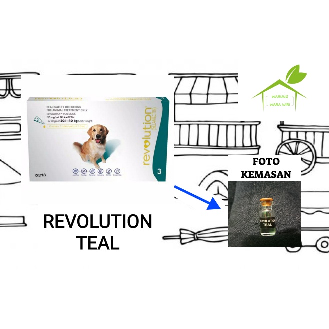 Jual Revolution Teal Large dog 21-40kg REPACK obat kutu hewan 2ml HARGA ...