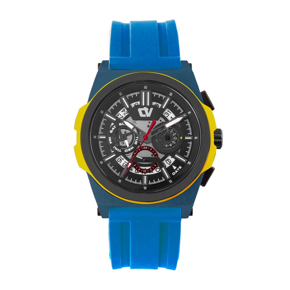 Jual Christ Verra Casual Men's Watches CV C 64158G-3B BLK/BLU | Shopee ...