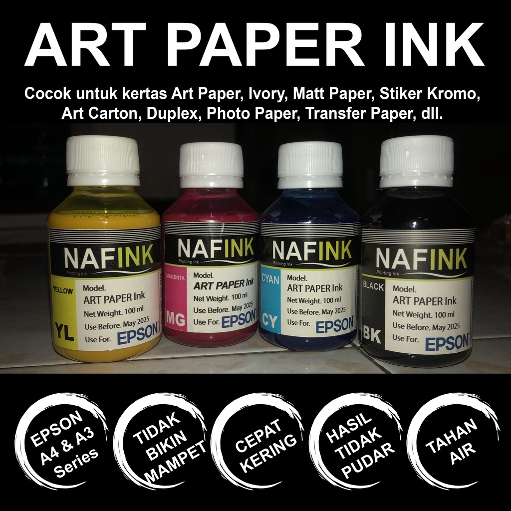 Jual Tinta Art Paper ArtPaper Ink Epson L1110 L3100 L3101 L3110 L3150 ...