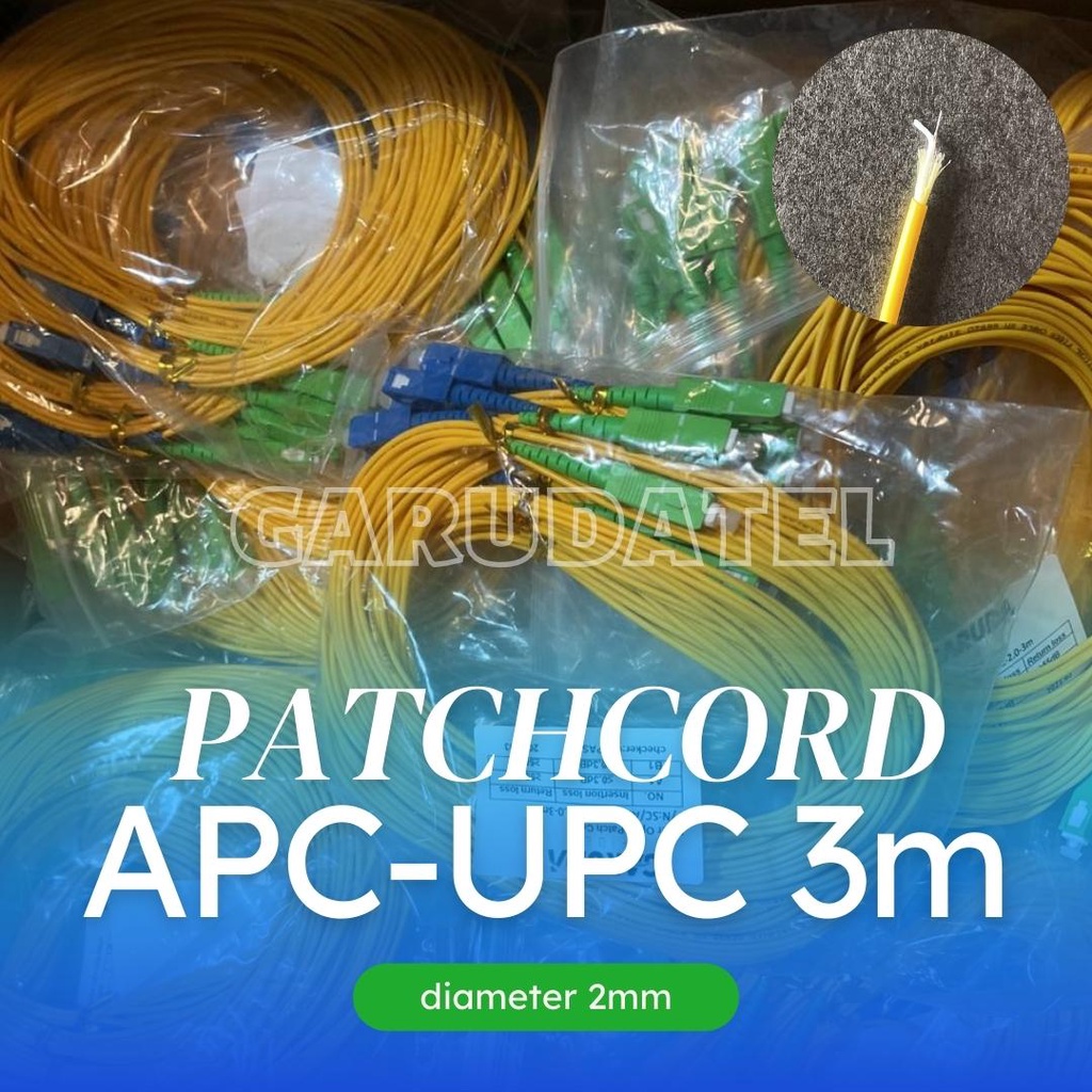 Jual Patch Cord PATCH CORE 2mm SC APC - UPC 3 meter | Shopee Indonesia