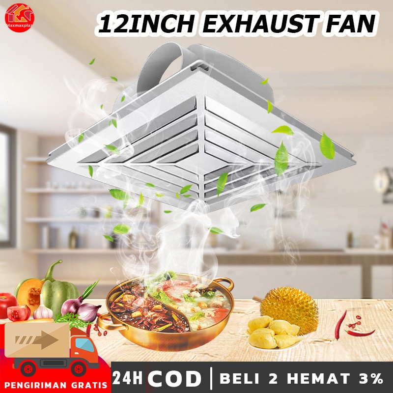 Jual 12inch Exhaust Fan - Exhaust Fan Plafon Integrated ceiling ...