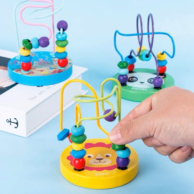 Jual ALAT HITUNG LINGKAR MANIK BULAT / PUZZLE KAYU MAINAN EDUKASI ANAK ...