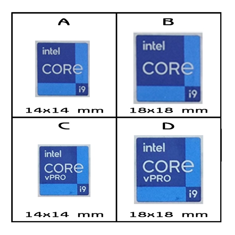 Jual Sticker Stiker Logo intel Core i9 Gen 11 Original | Shopee Indonesia