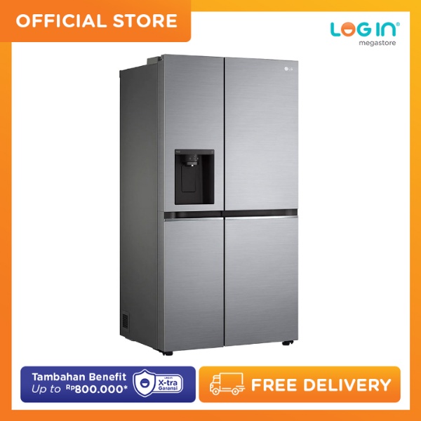 Jual LG Kulkas Side By Side 2 Pintu Ultra Sleek Door GCL257SLNL 617 Liter | Shopee Indonesia