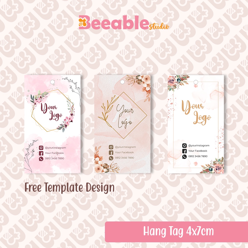 Jual Hang Tag Custom Hangtag Baju Bouquet Price Tag Label Online Shop | Shopee Indonesia