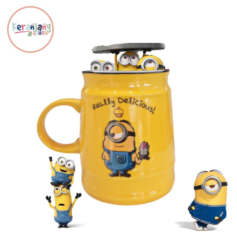 Jual GIFTSET LUCU MINION/ Minion Beer Mug/ Merchandise Minion ...