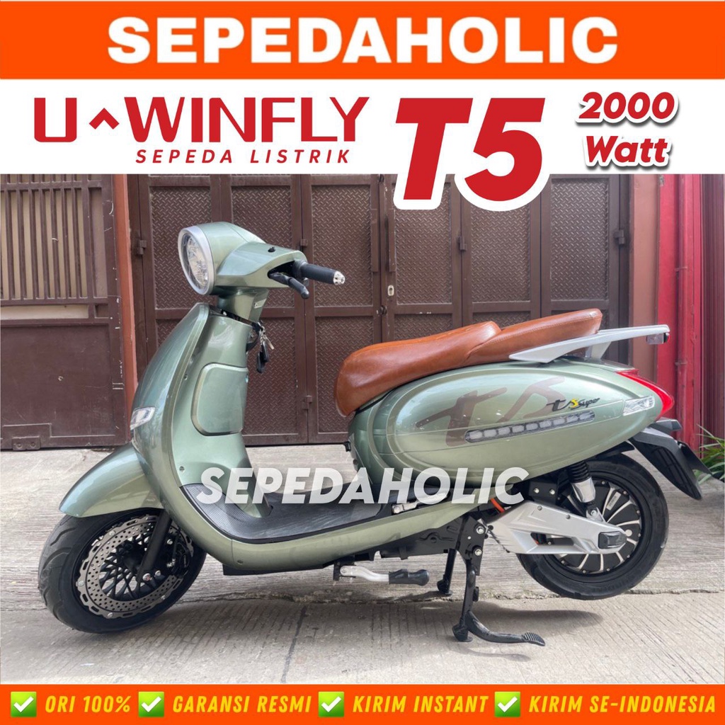 Jual Sepeda Motor Listrik UWINFLY T5 2000 Watt VSPA Electric E Bike | Shopee Indonesia