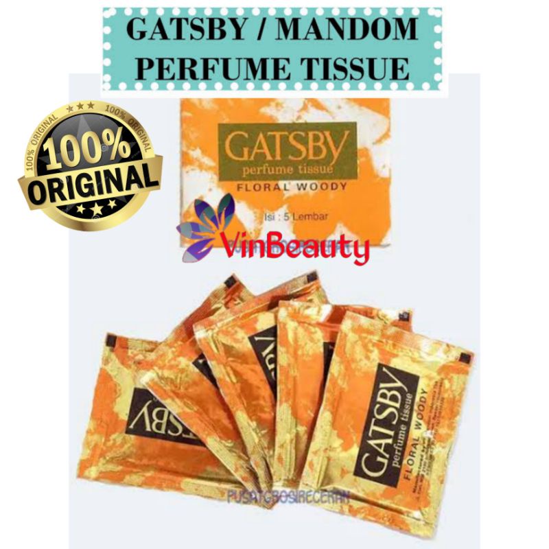 Jual MANDOM GATSBY PERFUME TISSUE 1 SACHET / TISU PARFUM GATSBY 1 ...