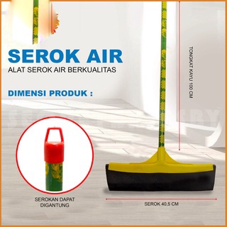 Jual SOROK AIR WIPER LANTAI GAGANG KAYU + PACKING KARDUS | Shopee Indonesia