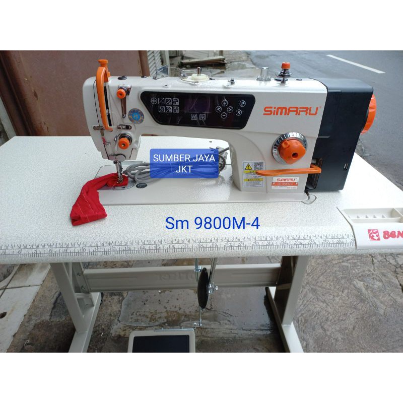 Jual mesin jahit simaru otomatis potong benang.kaki meja import ...