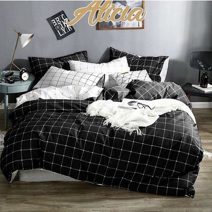 Jual Sepray Sprei Set Bantal Gulig Kasur Ala Korean Motif Aesthetic ...