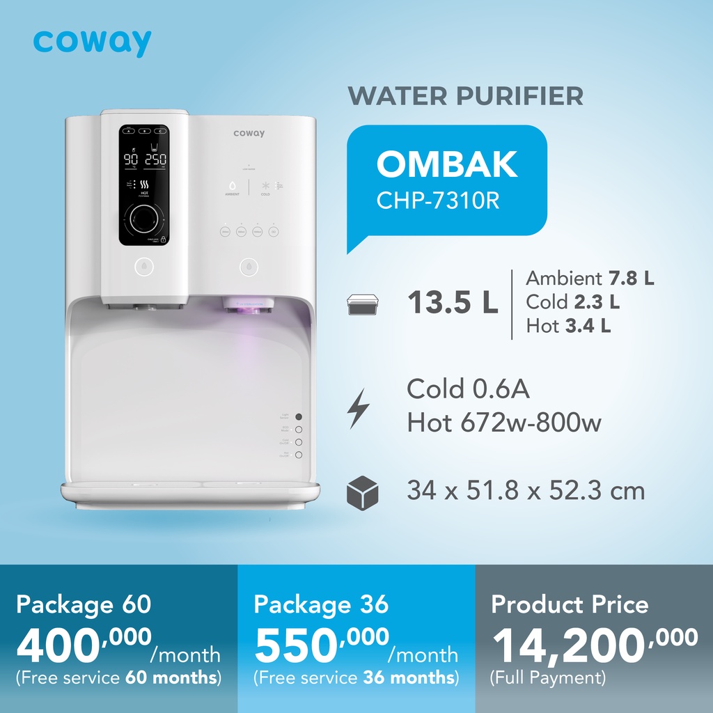Jual Waterpurifier OMBAK coway paket 36 bulan | Shopee Indonesia