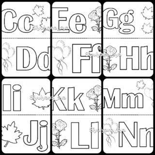 Jual Kertas mewarnai ALPHABET ABC HVS A4 Sketsa gambar mewarnai ...