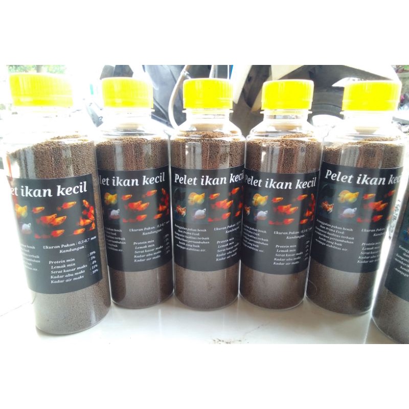 Jual Pelet ikan kecil/Pelet ikan /PF 500/Pf 500 kemasan botol 250ml ...