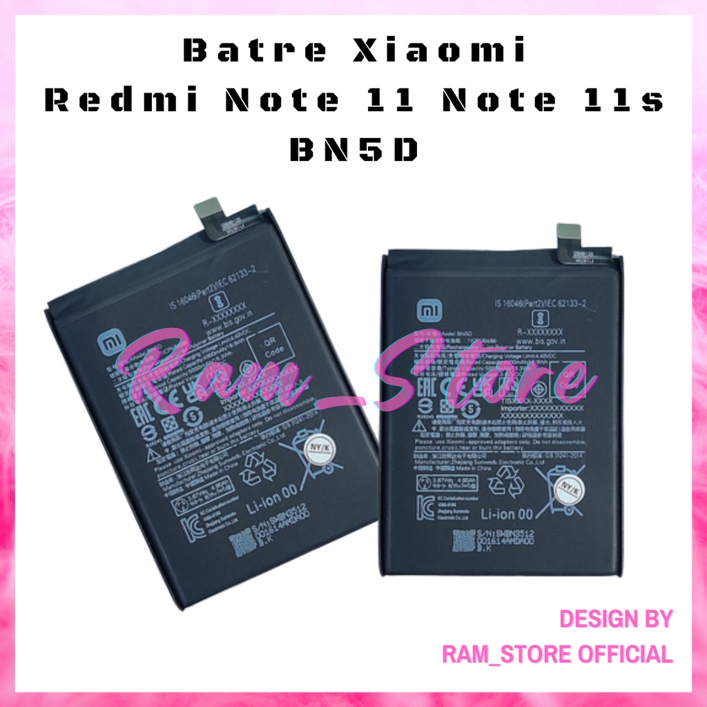 Jual Baterai Batre Batery Battery Xiaomi Redmi Note 11 Note 11S BN5D ...