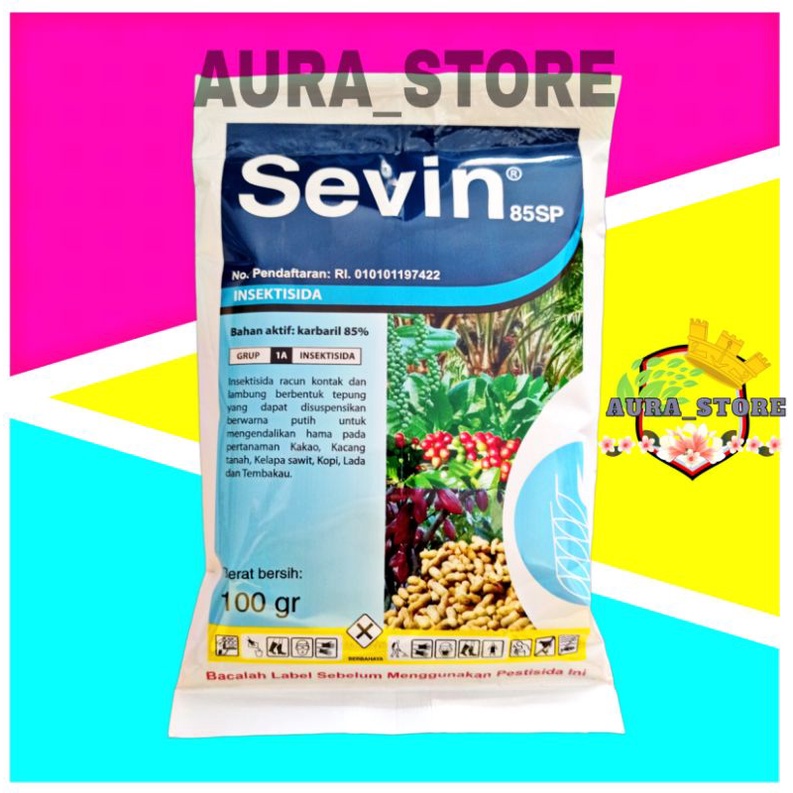 Jual INSEKTISIDA SEVIN 85SP 100gr - ATASI HAMA ULAT GRAYAK - KUTU DAUN ...